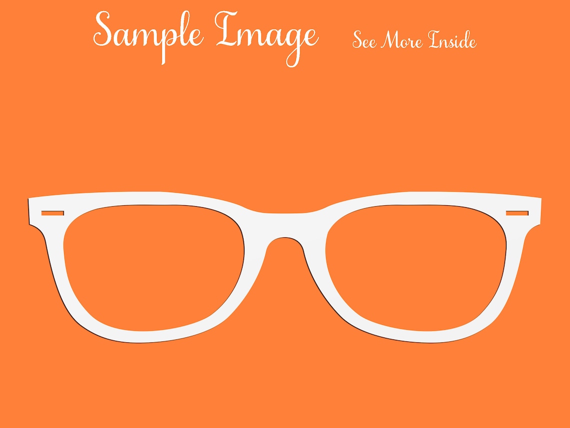 Glasses Svg Glasses Frames File Silhouette Sunglasses Svg Cut Etsy