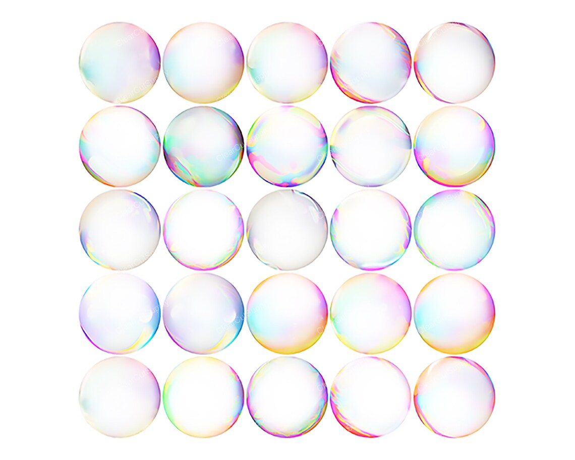 100 Clear Bubbles Transparent PNG Photography Overlay 1800 Pixels ...
