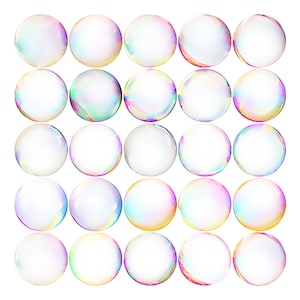 100 Clear Bubbles Transparent PNG Photography Overlay 1800 Pixels ...