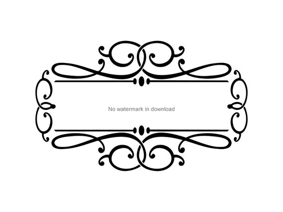 Borders Vector Silhouette Clipart Svg Cutting Files Borders Svg