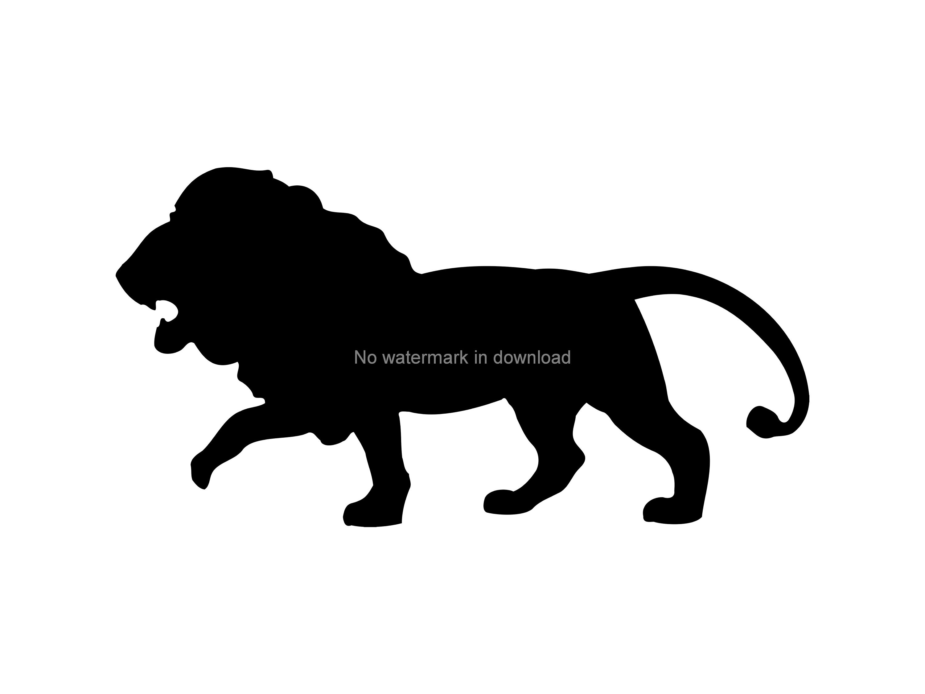 Lion Svg Cut File Lion Dxf Files Lion Svg Cutting Files | Etsy