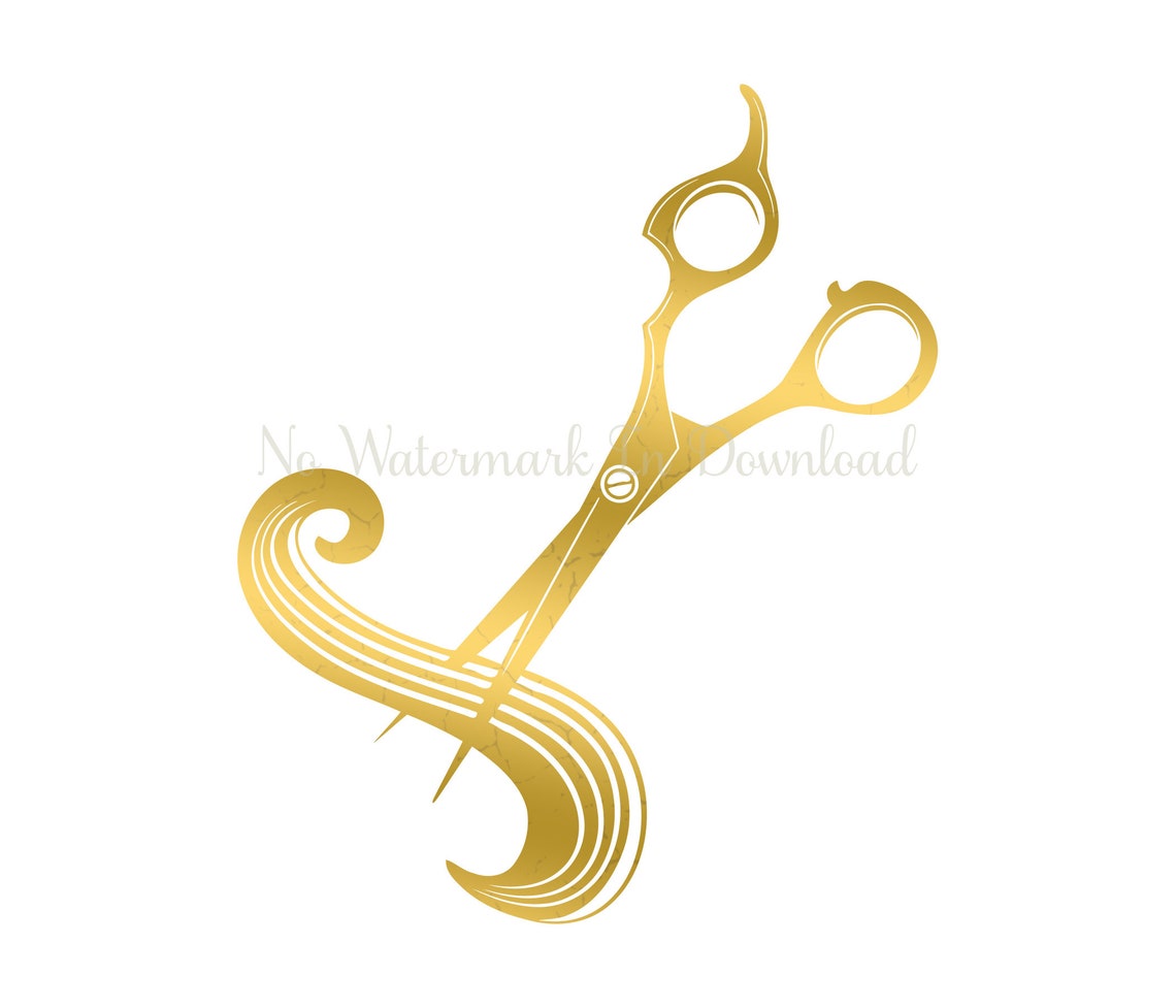 Scissors Gold Clipart Png Scissors Gold Image Scissors | Etsy Canada