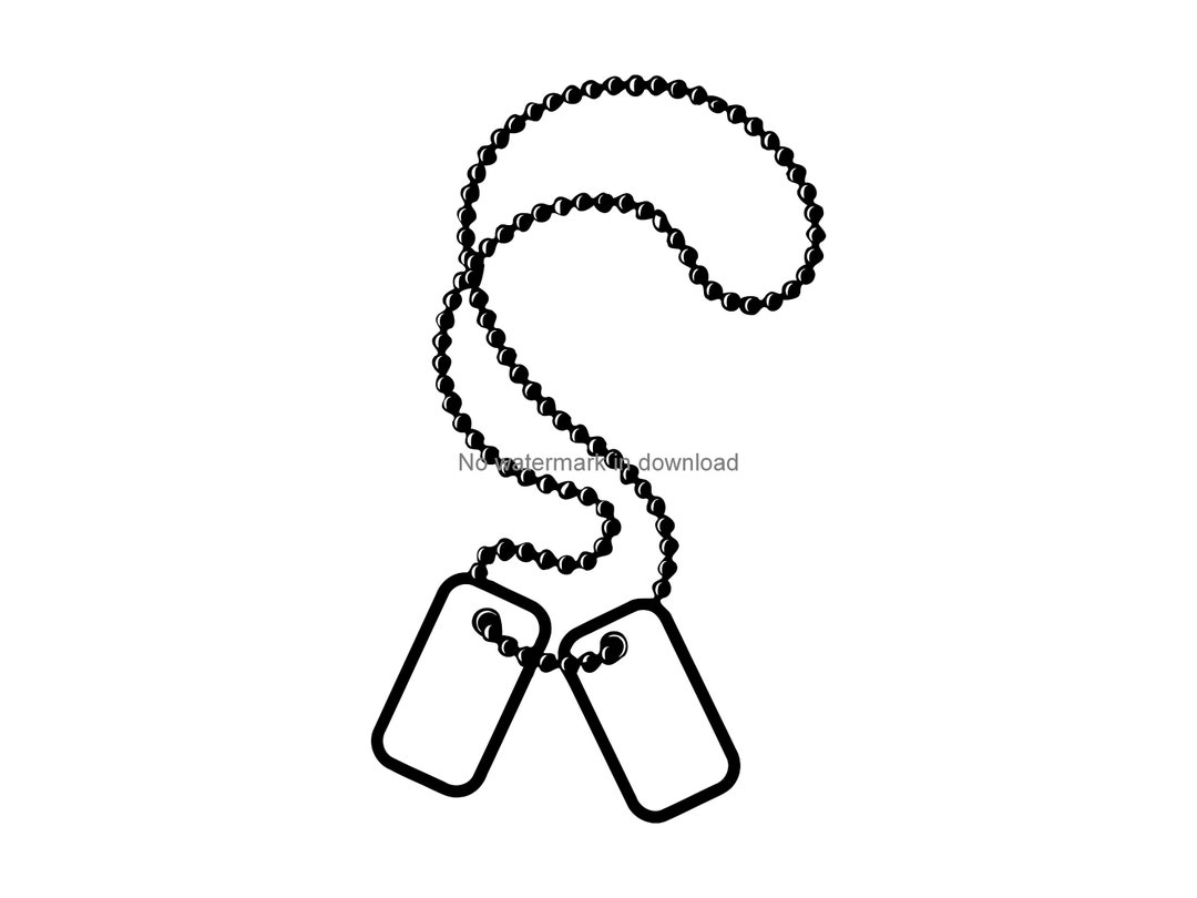Dog Tags SVG Clipart: Cutting File (digital Download) - Etsy
