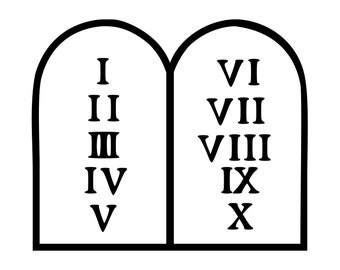 Ten Commandments Svg - Etsy