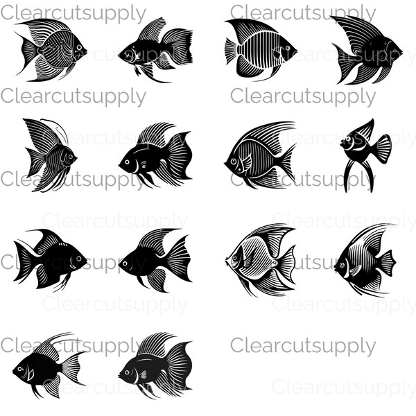 Stylized Fish - Etsy