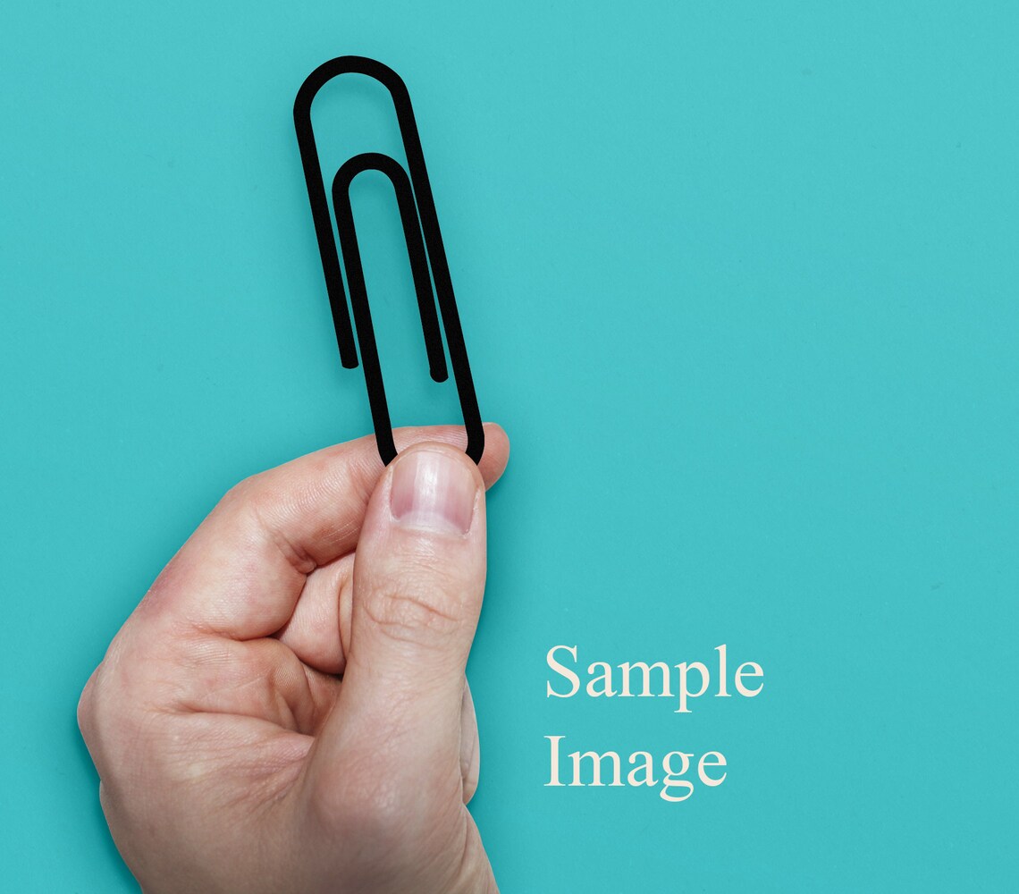Paperclip Vinyl Cut File Paperclip Silhouette Cut File - Etsy