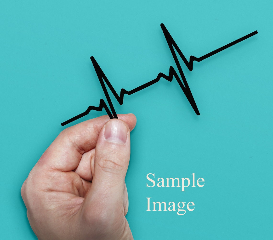 Heart Beat Cutting Svg Cut Files Heart Beat Dxf Clipart - Etsy