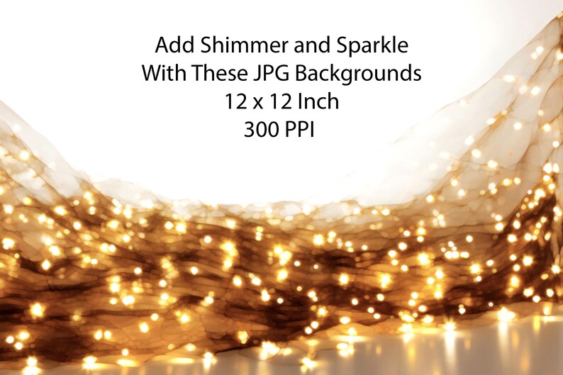 Digital Shimmering Backgrounds in Gold and White Lighted Backdrops ...
