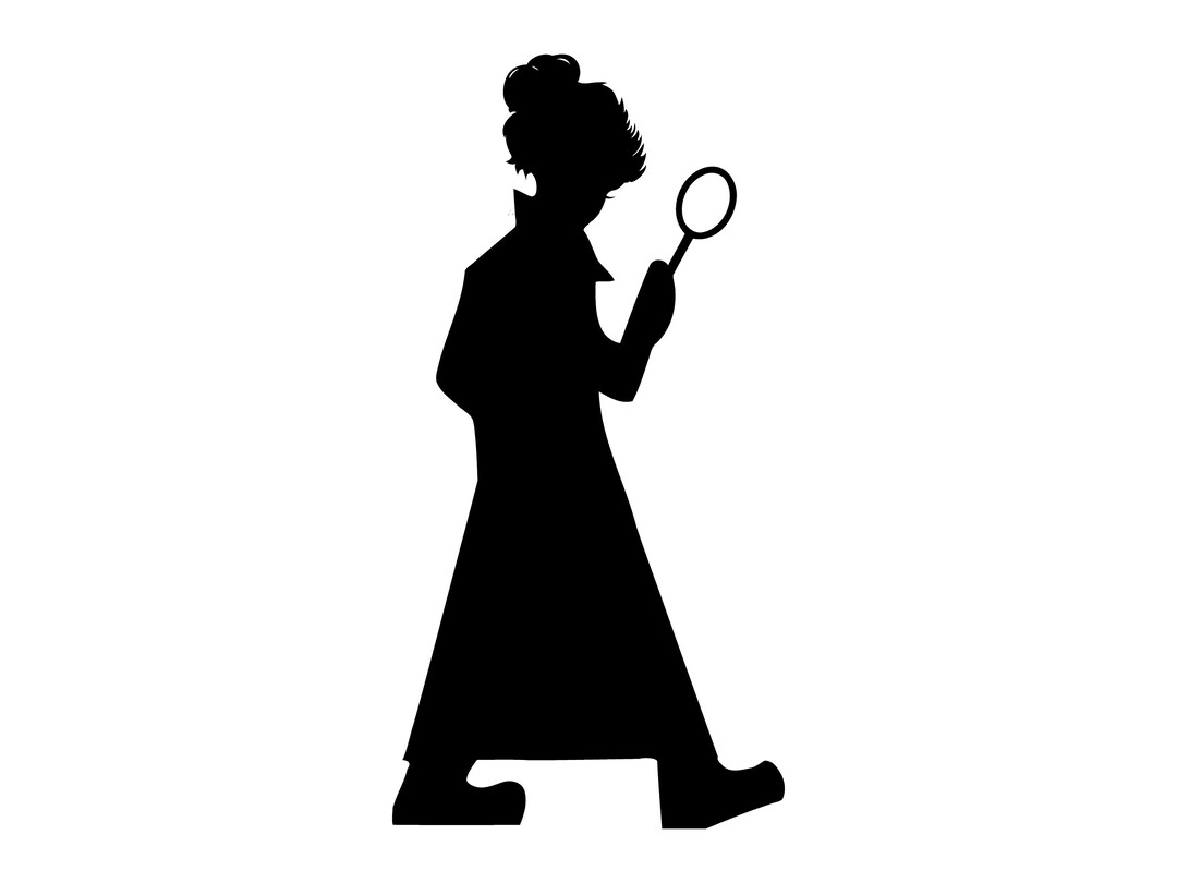 Lady Detective Png Svg Dxf Jpg Clipartand Cutting Image - Etsy