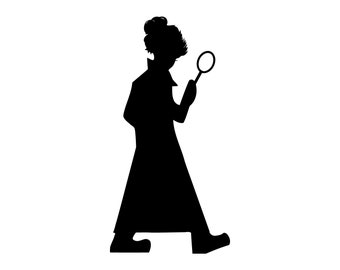 Girl Detective Silhouette