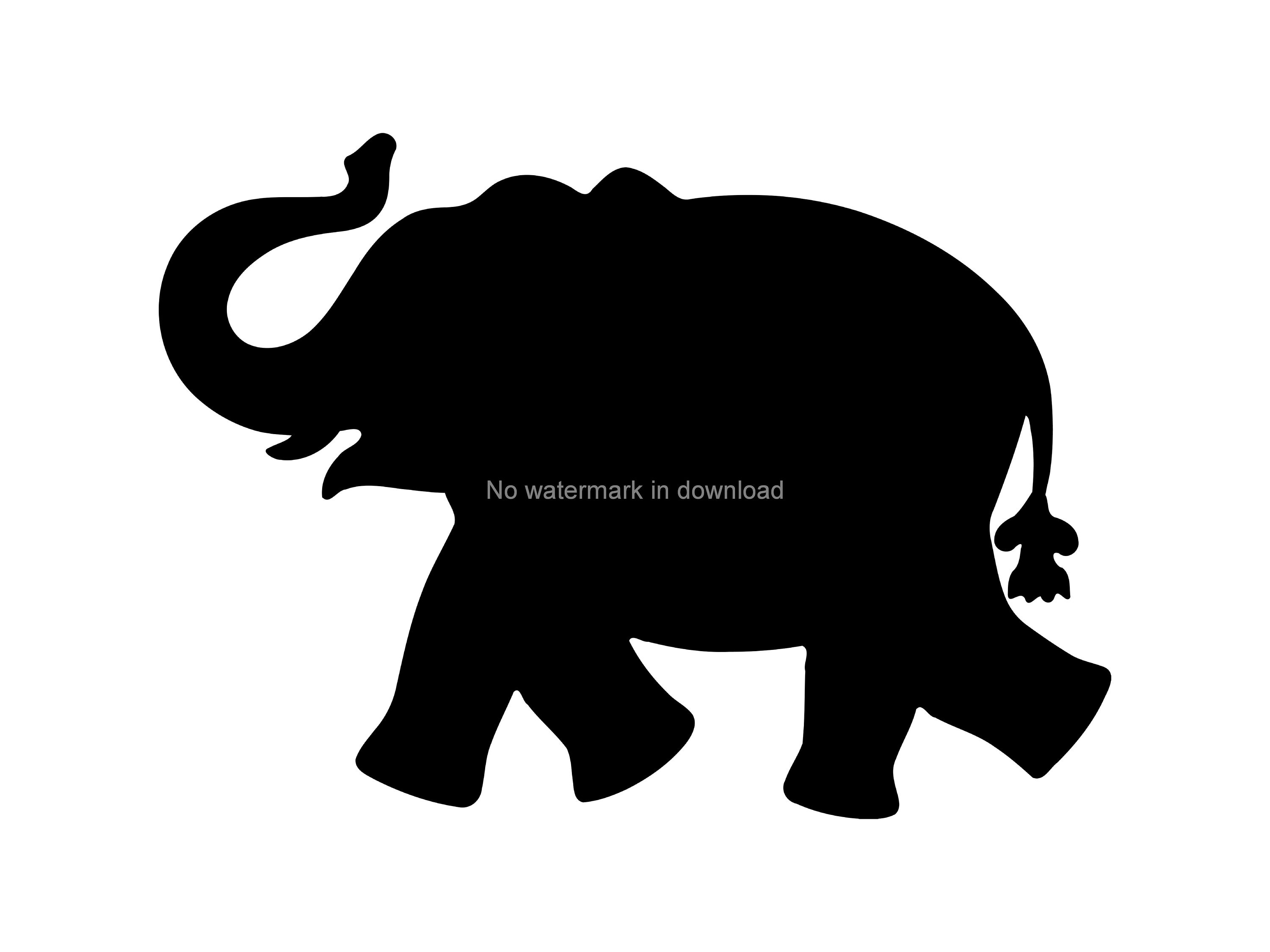 Elefant Dxf Elefant Svg schneiden Bild Elefant druckbare | Etsy Schweiz