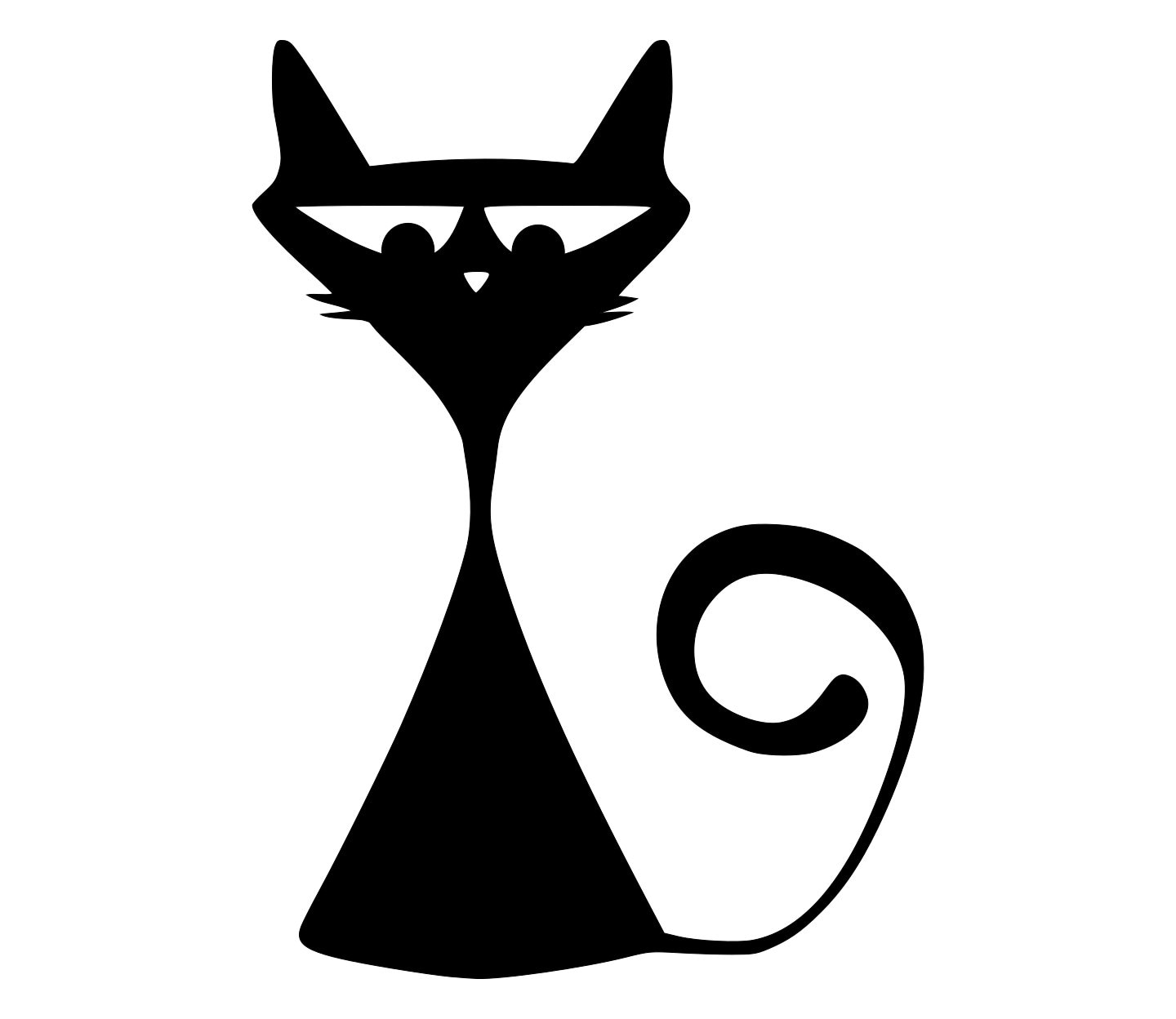 Cat Svg Vector Image Cat Eps Download Cat Silhouette Cut - Etsy