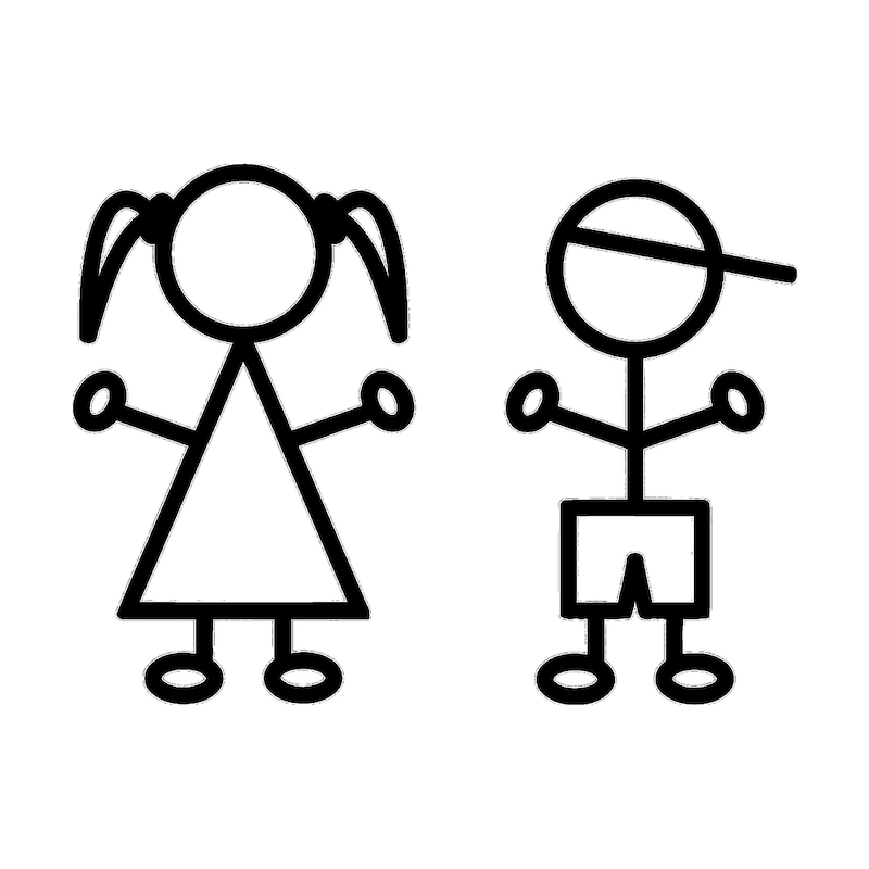 Cute Stick Figures - Etsy
