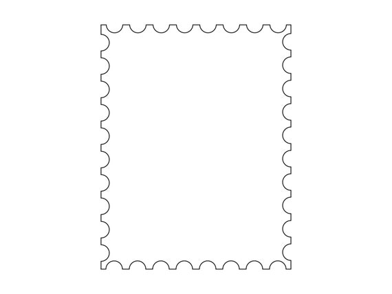 Blank Postage Stamp Clip Art
