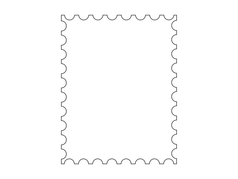 Postal Stamp Svg 4 Postage Stamp Svg Postal Stamp Silhouette - Etsy