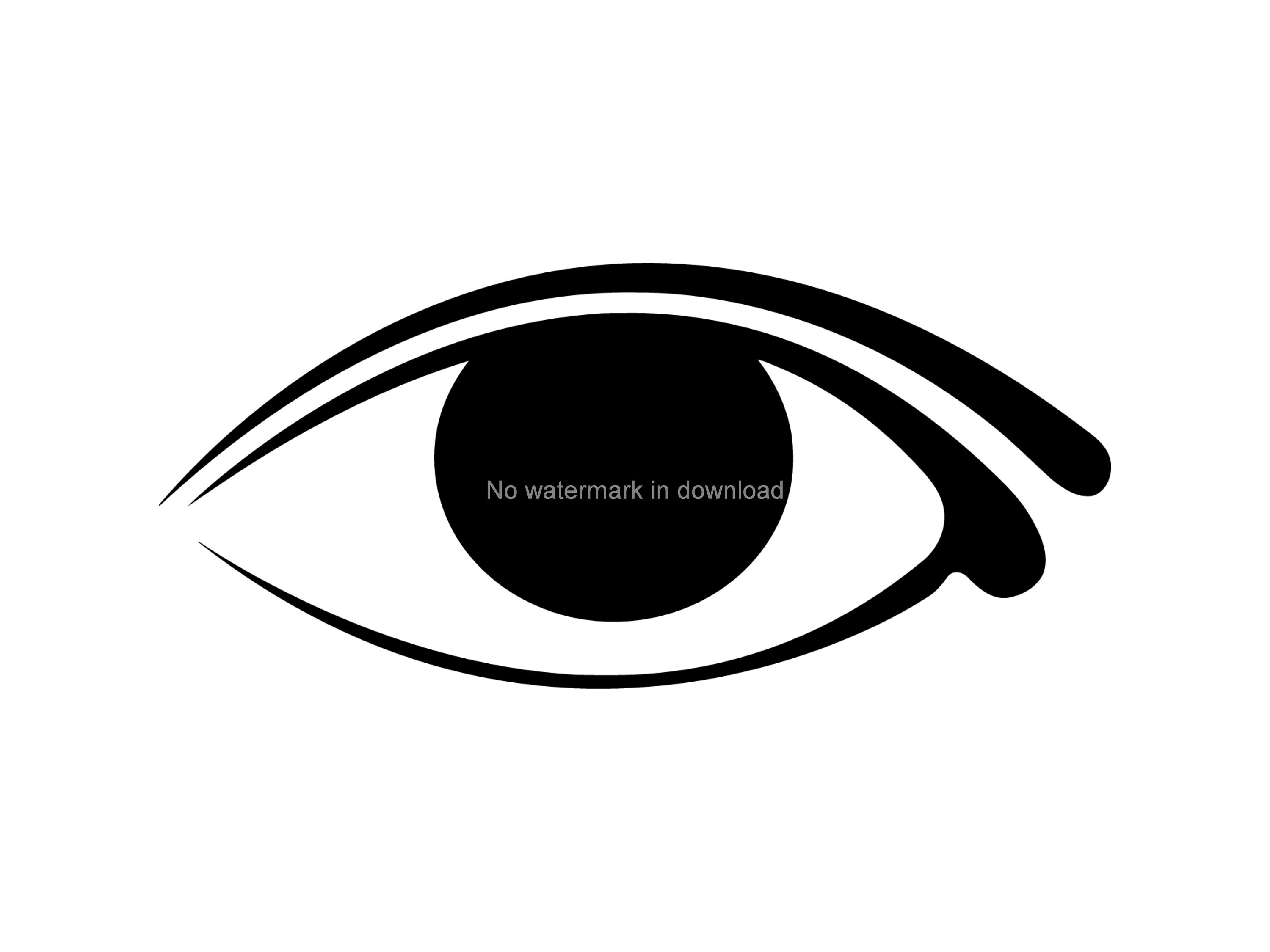 Eye Image Eye Files for Cutting Eye Silhouette Svg Eye Eps - Etsy