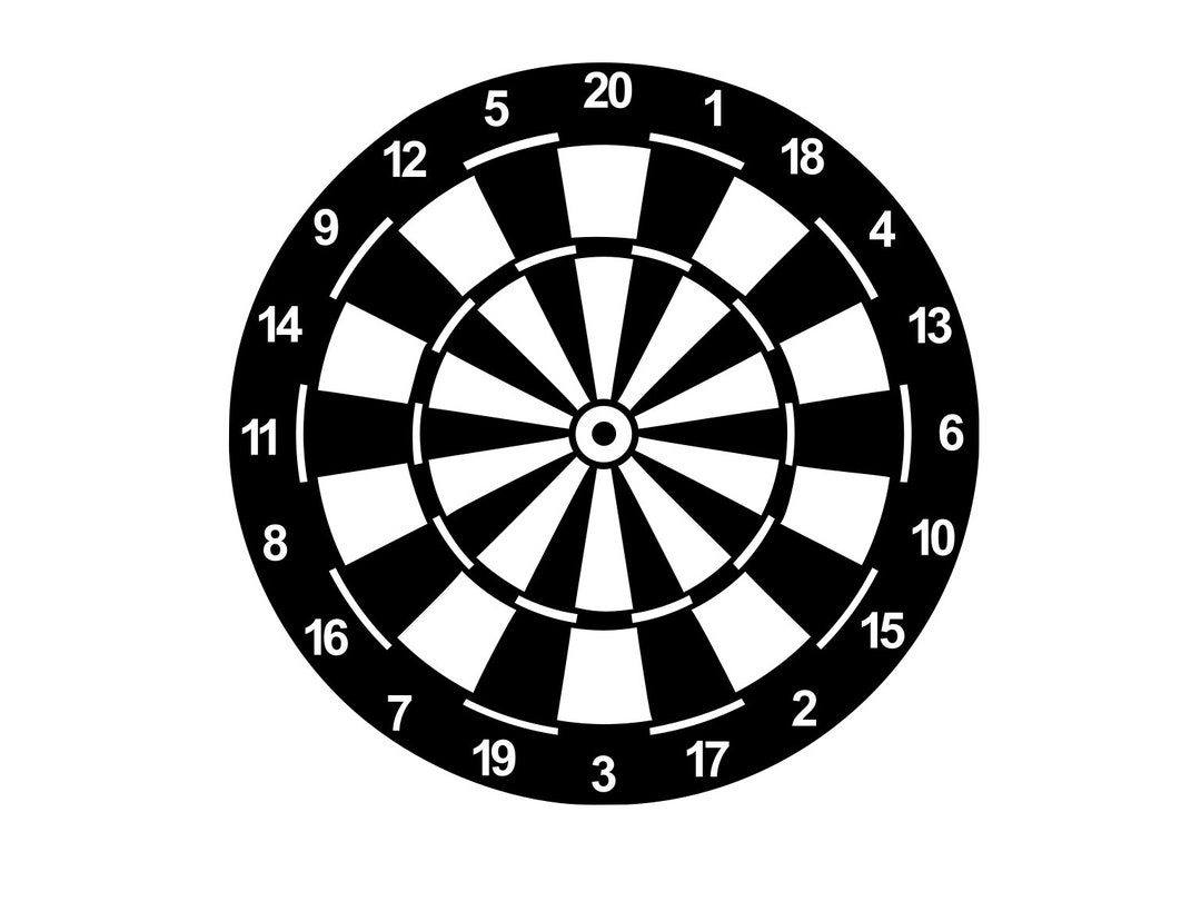 Dart Board SVG: Tournament Clip Art, CNC Engraving (digital Download ...
