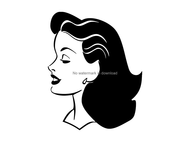 Woman Svg Woman Image Lady Dxf Cut File Woman Cutting - Etsy