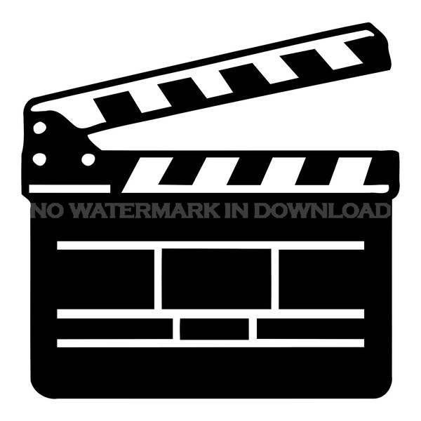 Movie Clapper Board Svg - Etsy