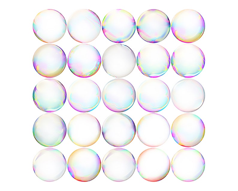 100 Clear Bubbles Transparent PNG Photography Overlay 1800 Pixels ...