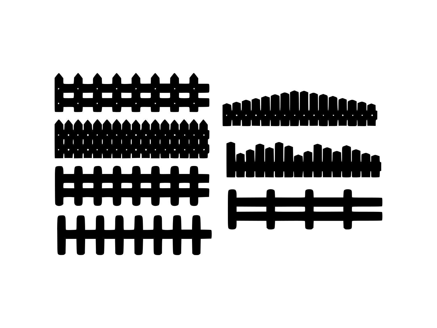 Fence Svg Fences Svg Files Picket Fence Svg Wooden fence Svg | Etsy