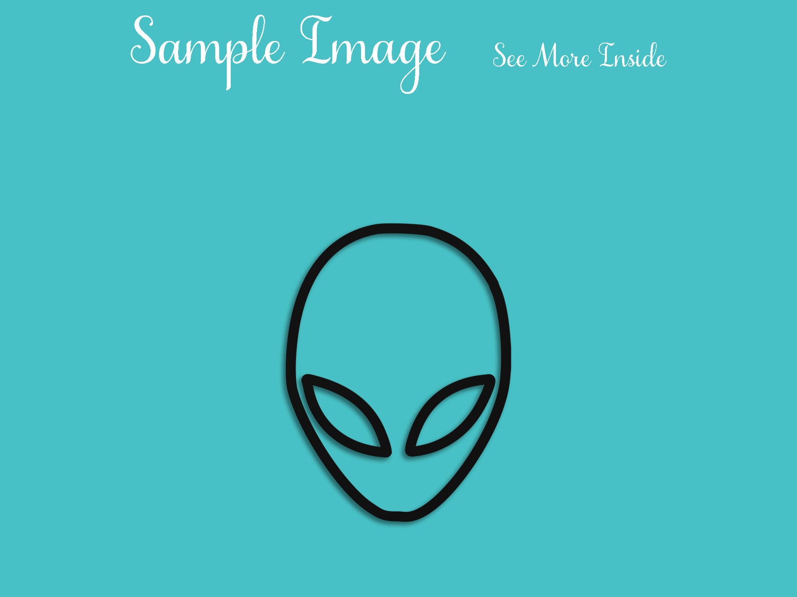 Alien Head Svg Clipart Alien Head Svg Dxf Png Eps Alien Head | Etsy