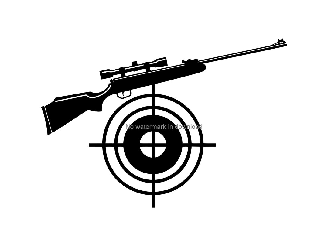 Target Clipart, Target Practice Svg, Gun Clip Art, Bullseye Vector ...