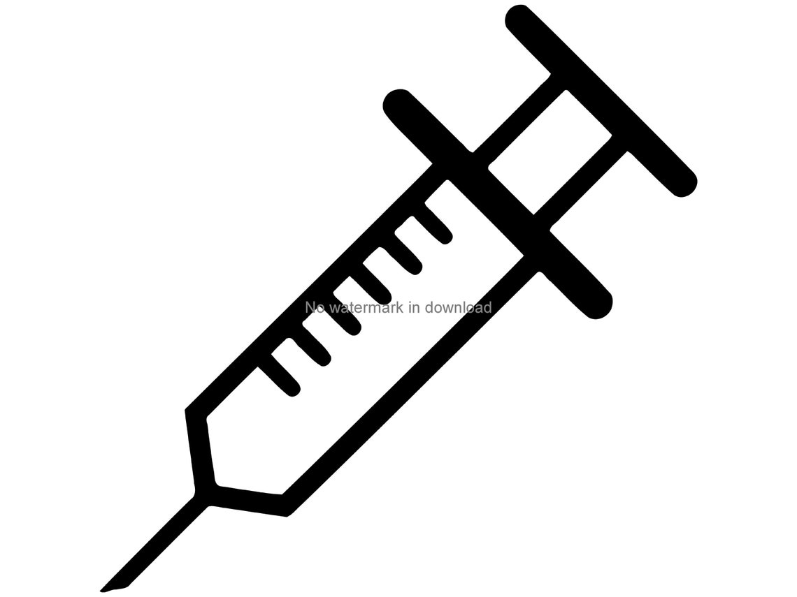 Jeringa SVG: Clipart vectorial médico, diseño de camiseta (descarga ...