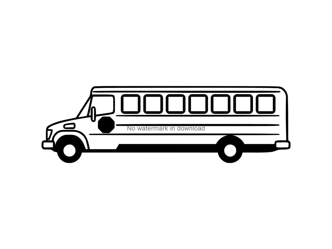 School Bus SVG, DXF, PNG Clipart, School Bus Digital Download, School ...