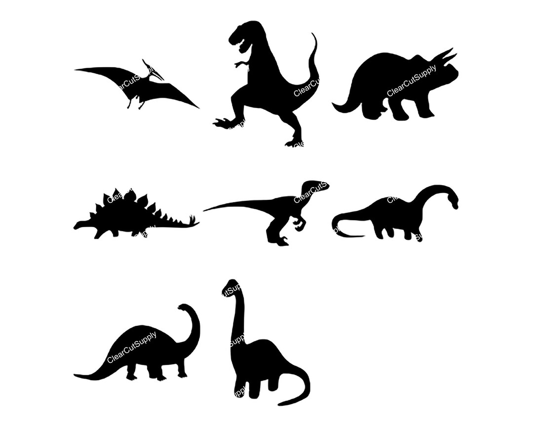 Dinosaurios Svg Clipart Dinosaur Vector Dino PNG Clipart - Etsy México