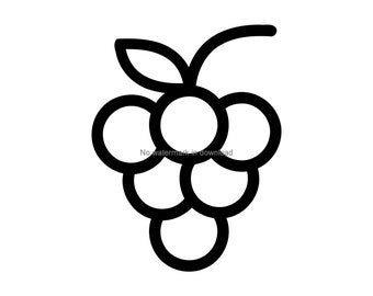 Trauben umriss svg - Etsy Österreich