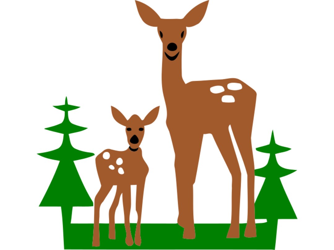 Mom and Baby Deer Cricut Svg Baby Deer Png Deer Family Webp - Etsy