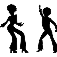 Disco Dancing Silhouette SVG, Disco Dancing SVG, Disco Dancing Vector ...