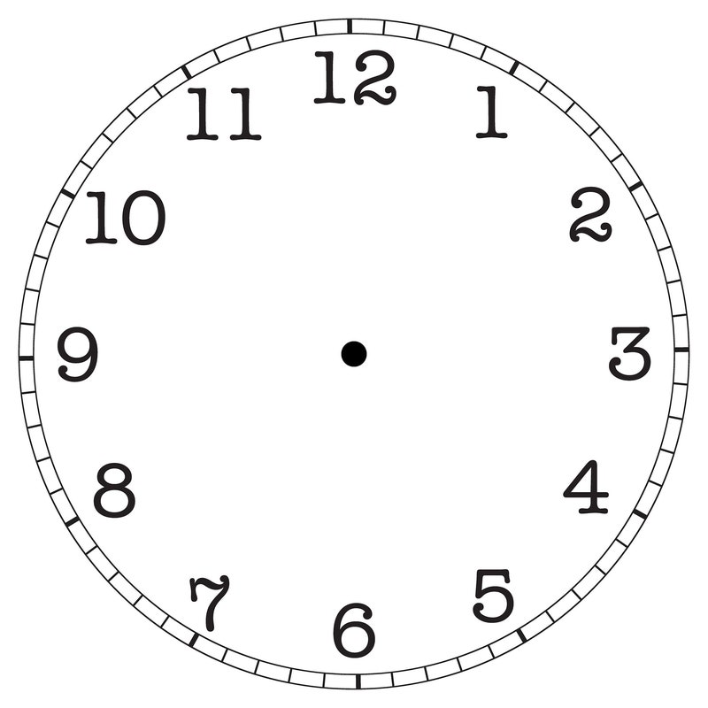 Clock Without Numbers - Etsy