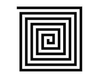 Spiral Square Dxf - Etsy