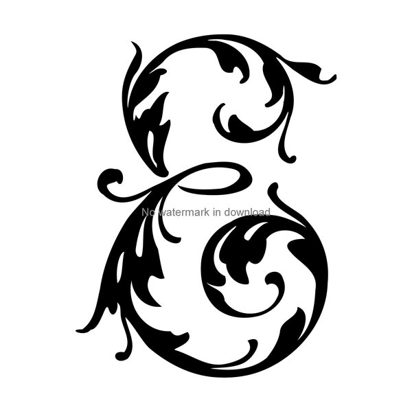 Swirl Monogram - Etsy