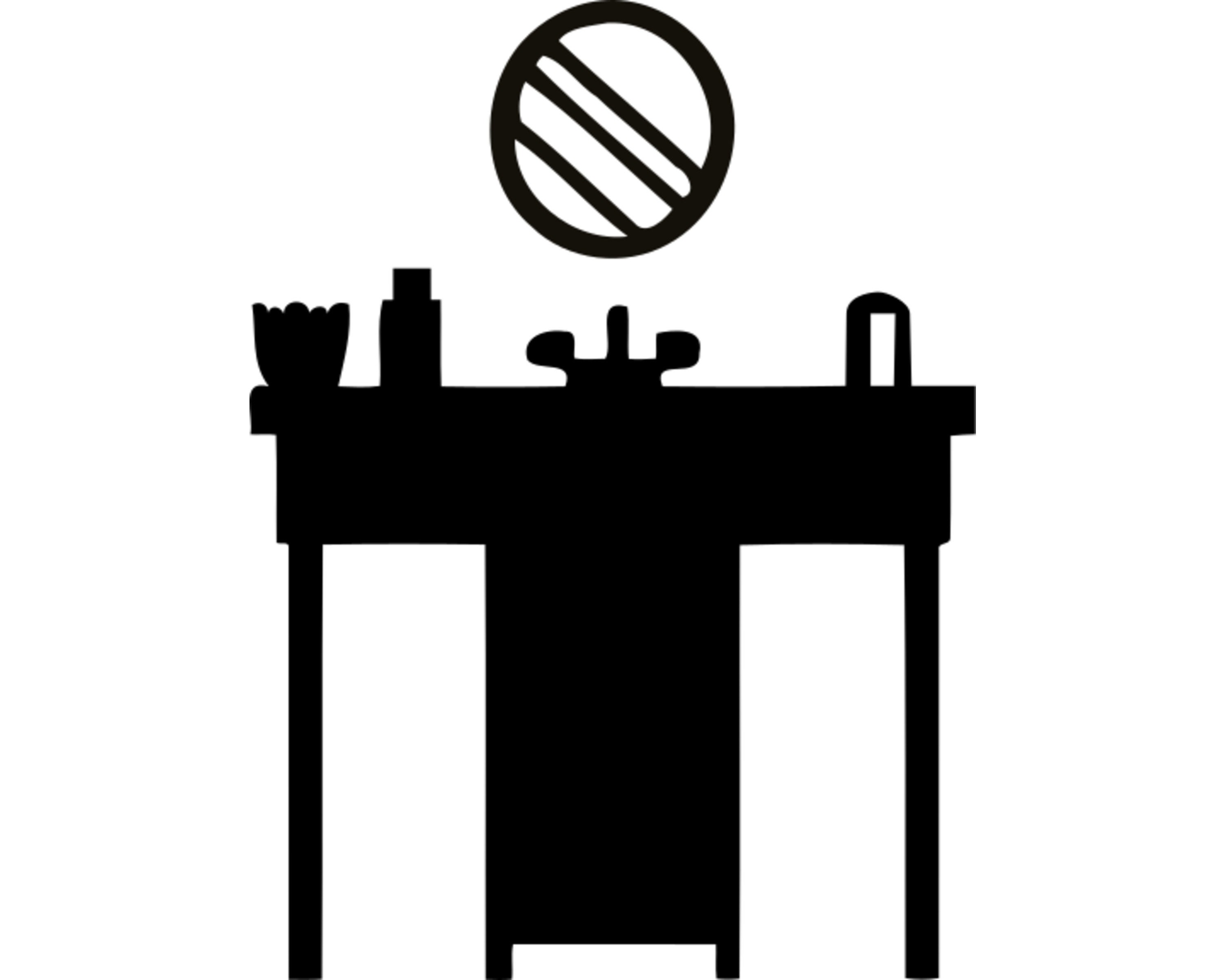 Bathroom Counter Clipart