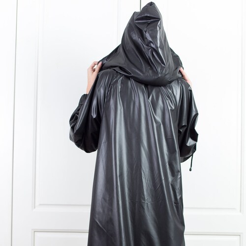 Hooded Raincoat Waterproof Jacket Rain Cape Trench Coat - Etsy