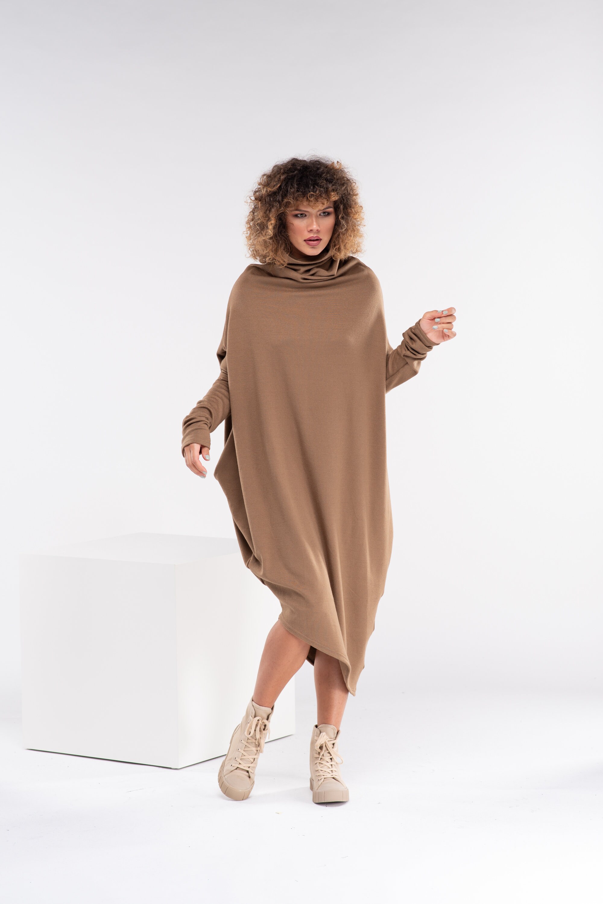 Knitted Dress Woman Plus Size Wool Dress Womens Jumper - Etsy