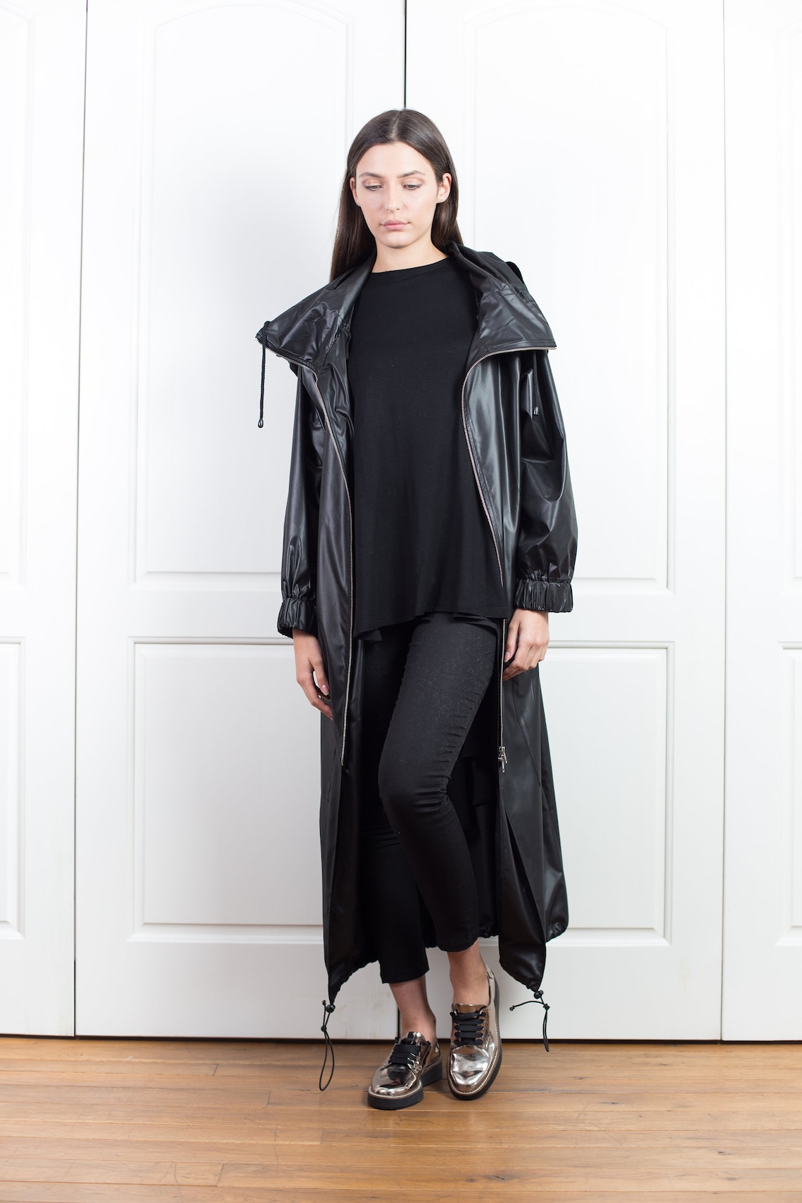 Cyberpunk Rain Jacket, Long Rain Cape, Hooded Raincoat, Rain Coats for ...