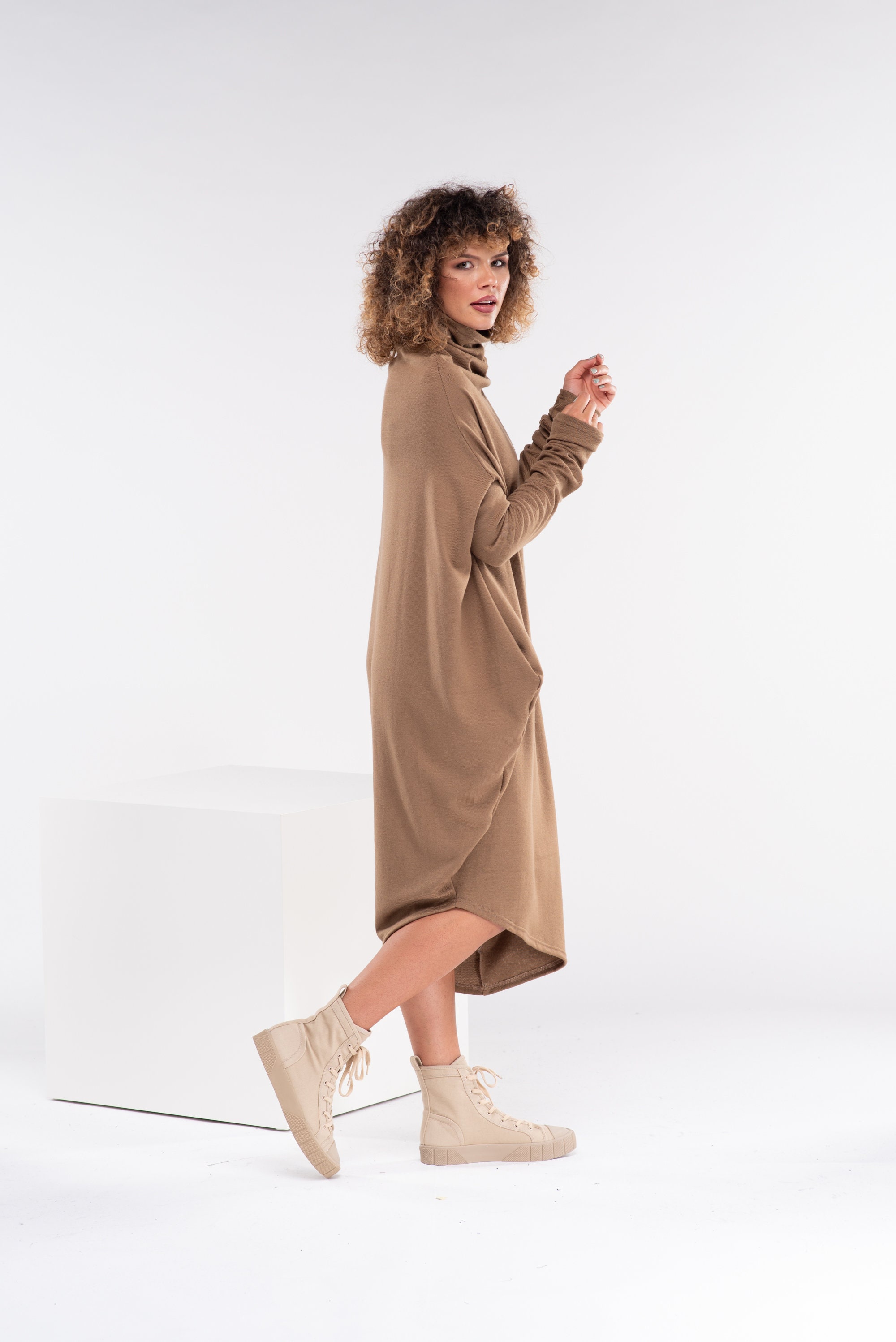 Knitted Dress Woman Plus Size Wool Dress Womens Jumper - Etsy