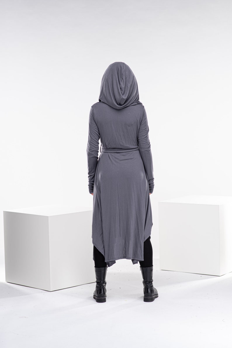 Hooded Witch Cloak, Asymmetric Cyberpunk Hoodie, Long Fantasy Cape ...