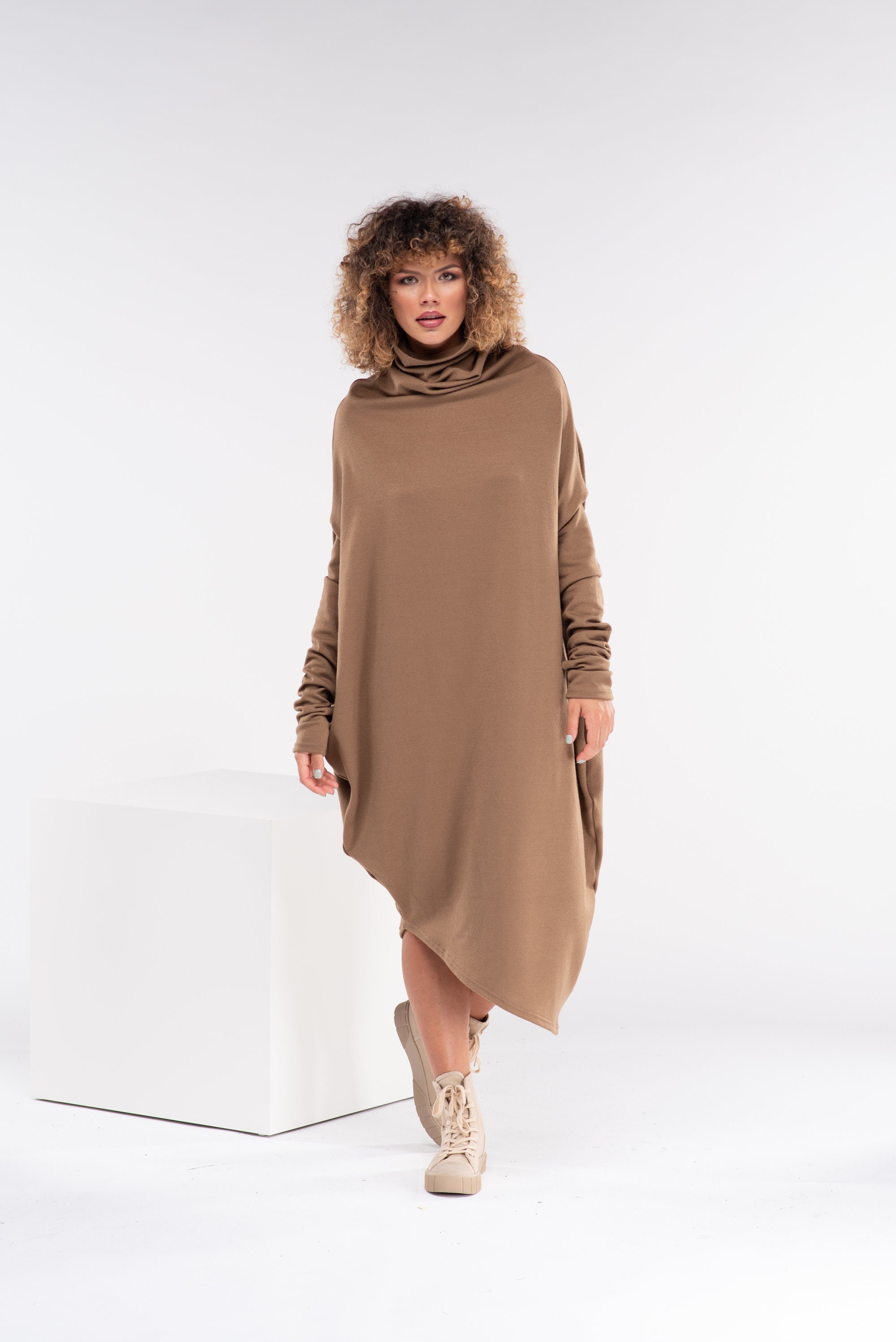Knitted Dress Woman Plus Size Wool Dress Womens Jumper - Etsy