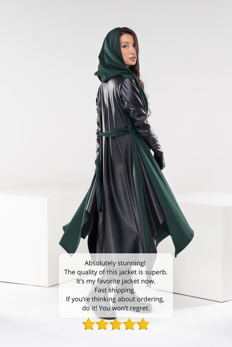 Gothic Witch Cloak, Cyberpunk Streetwear Cape, Satanic Clothing, Black ...