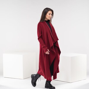 Medieval Wool Cloak, Long Fantasy Cape, Knitted Maxi Cardigan, Long ...