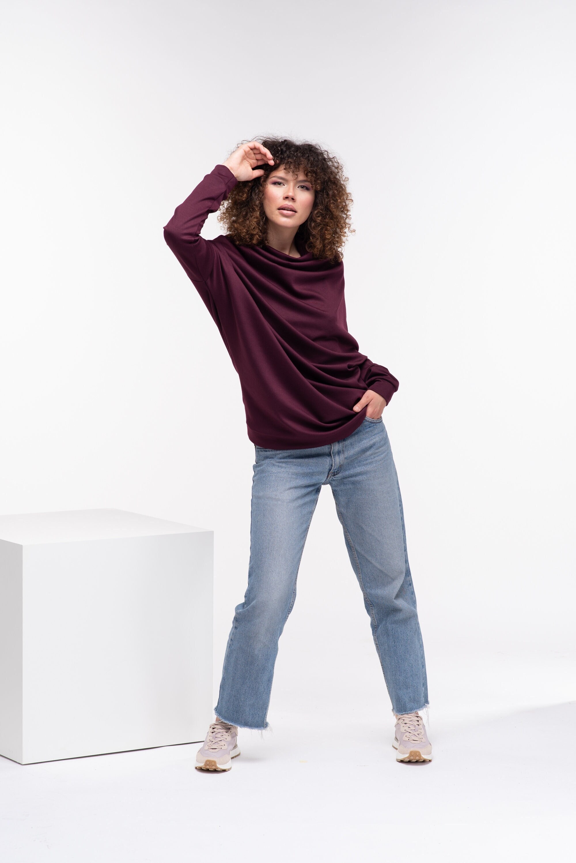 Oversized Batwing Top Plus Size Blouse Futuristic Clothing - Etsy