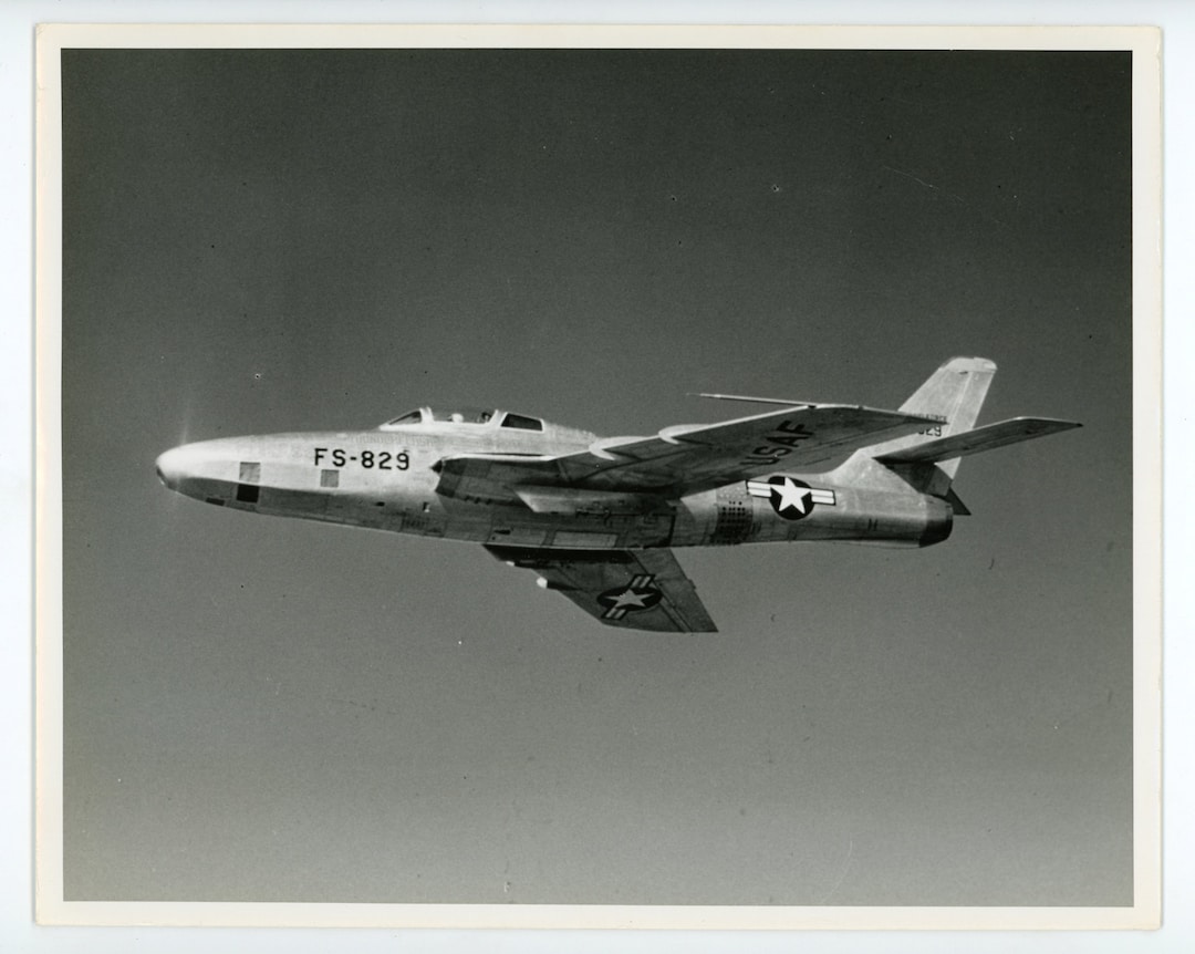 Thunderflash in Flight - Vintage Photo- Military Aviation Collectable ...