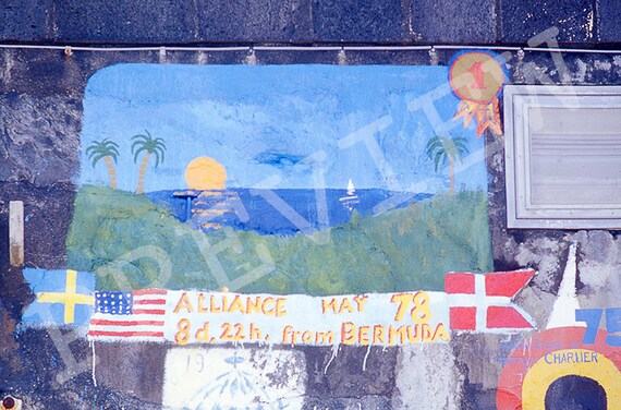 Alliance From Bermuda 70s Vintage Photo Download Graffiti - Etsy