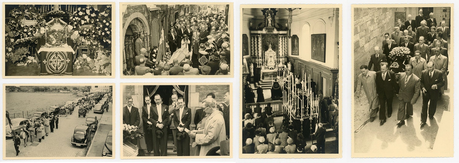 Fancy Funeral - 1950s Vintage Photo Album - Funeral Reportage- Burial ...