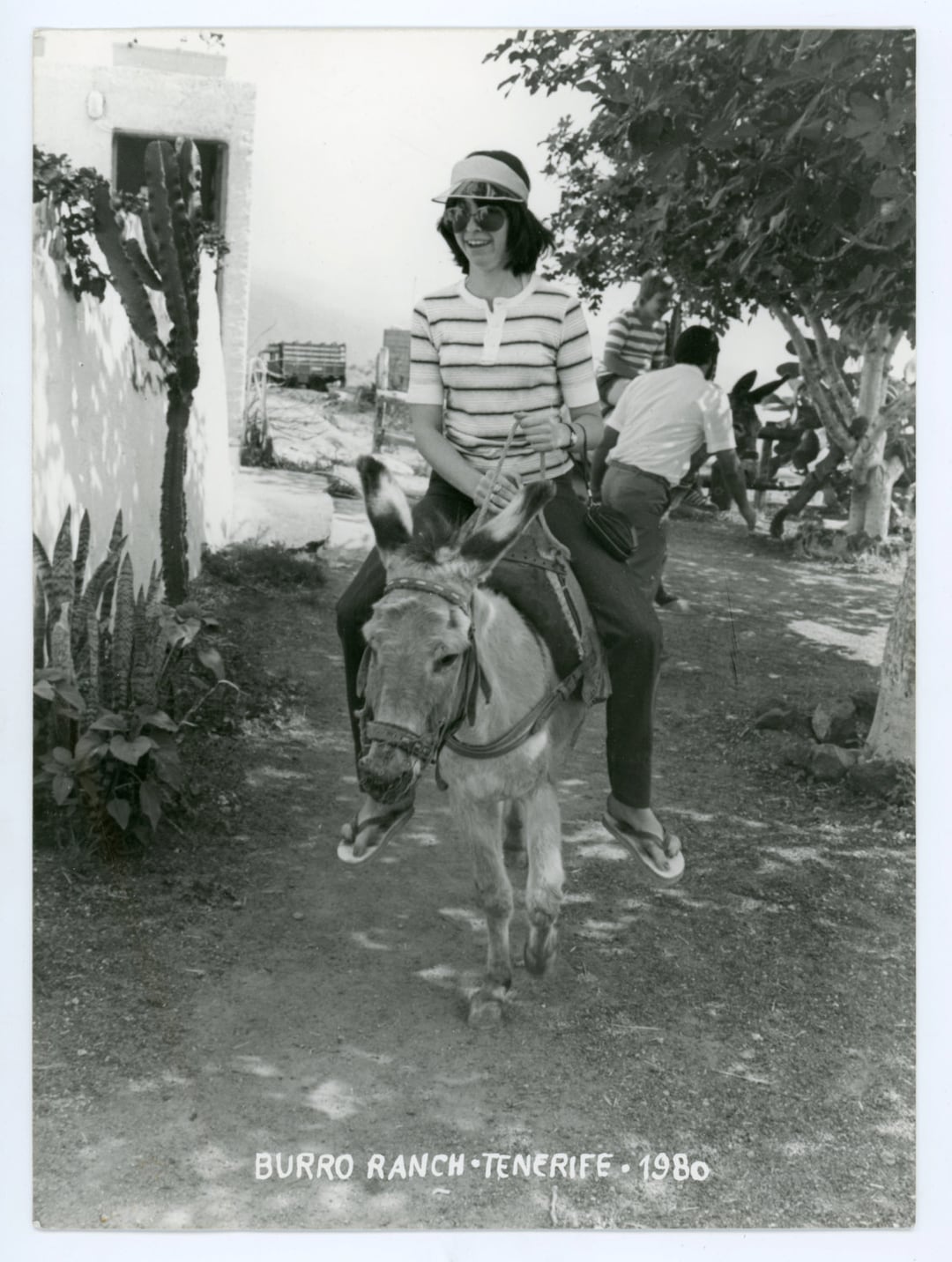 Donkey Ride - Original 80s Vintage Photo- Fashionable Young Girl Riding ...